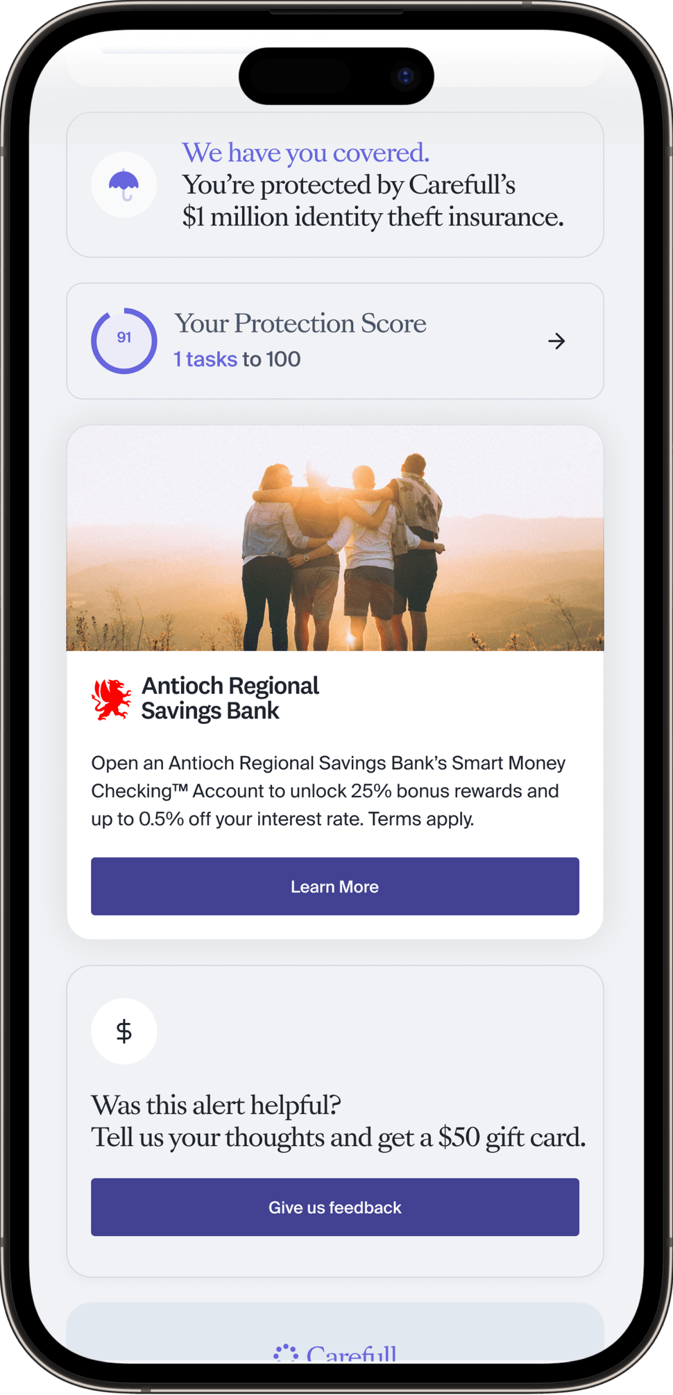 Carefull For Banks & Credit Unions | The financial safety service